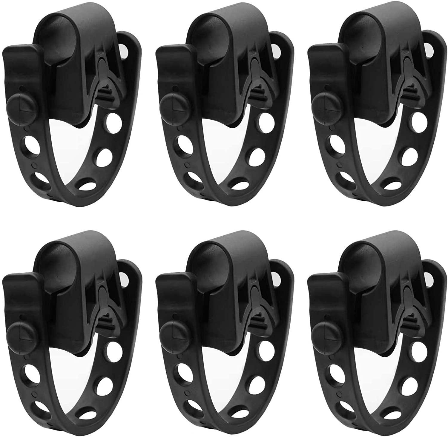 ASENDIWAY 6Pcs/Set Bike Rack Straps Replacement Bicycle Hitch Strap Cradle Bike Carrier Mount Rubber Strap Black Spare Hooks Car Racks Accessories Truck Hitch Fit 1" Diameter Tubes
