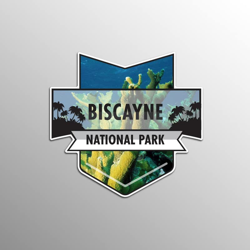 Biscayne National Park Magnet | 4.7-Inch by 4.5-Inch | 2-Pack | 30 MIL Heavy Duty Magnetic Material | MPD916