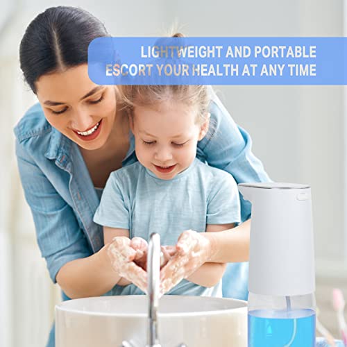 Automatic Soap Dispenser 16.9 oz/500 ml Touchless Hand Free Soap Dispenser with 2 Adjustable Level and Infrared Motion Sensor for Bathroom Kitchen, Home Office, Hotel and Outdoor