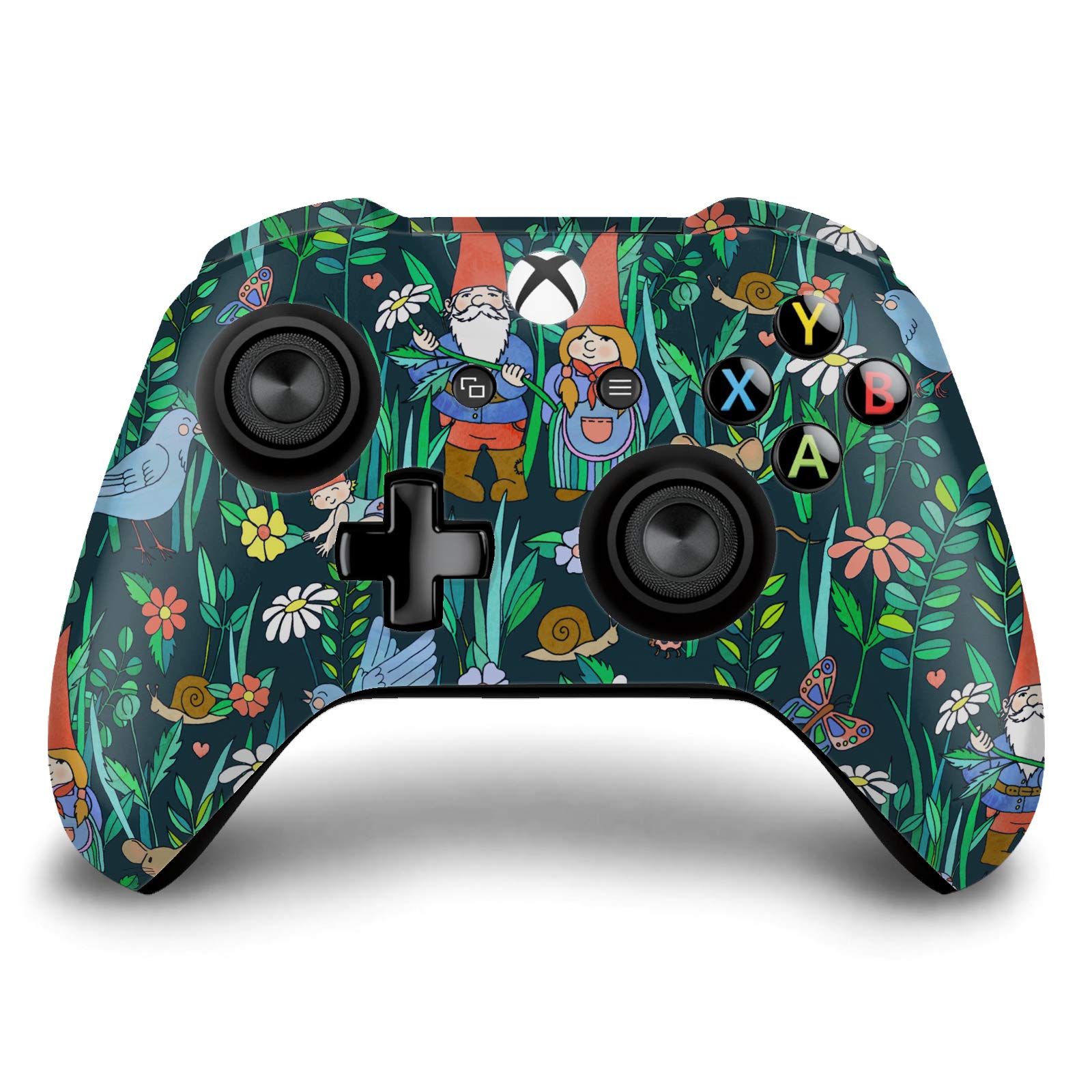 Head Case Designs Officially Licensed Micklyn Le Feuvre Gnome Family Love Art Mix Matte Vinyl Sticker Gaming Skin Case Cover Compatible With Xbox One S / X Controller