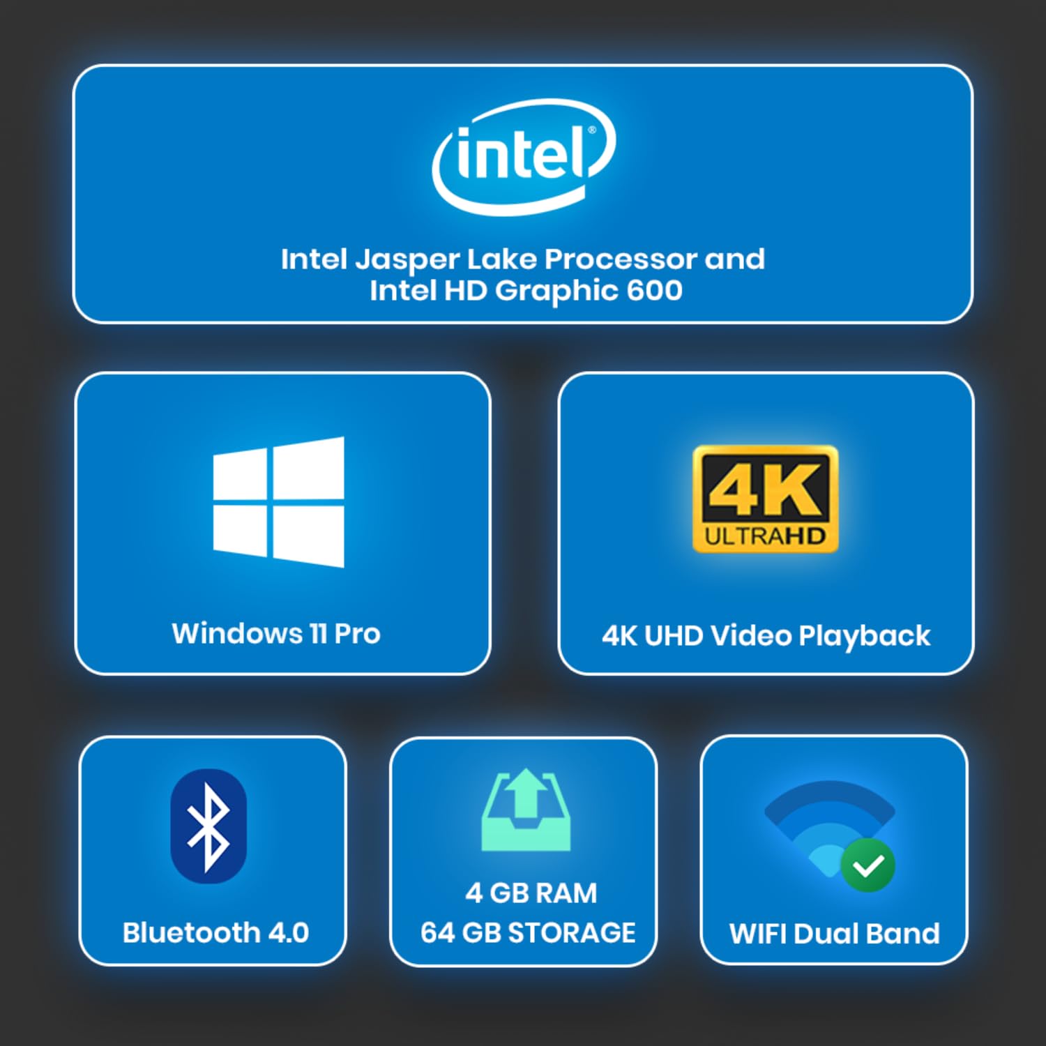 AZULLE Byte4 Pro w/Keyboard Win 11 Pro