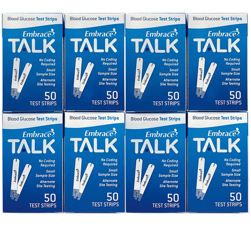 Embrace Test Strips Bundle Deal Savings 400 Ct (8 Boxes of 50ct = 400ct Total)