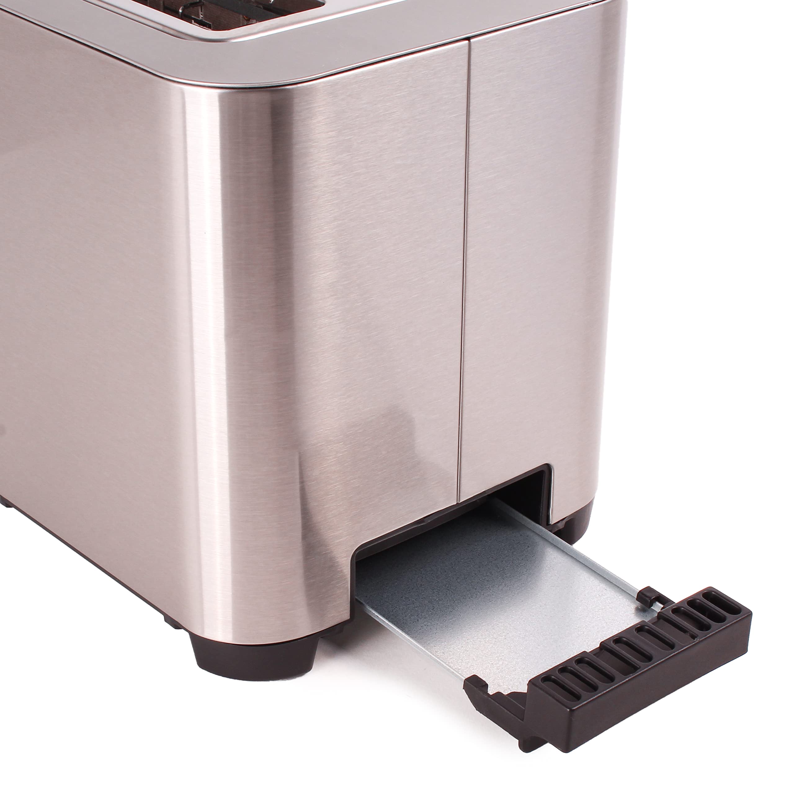 BergHOFF Ouro Gold Stainless Steel 2-Slice Toaster 850W 6 Shade Settings Auto Shut-off Extra Wide Slots Slide-out Crumb Tray