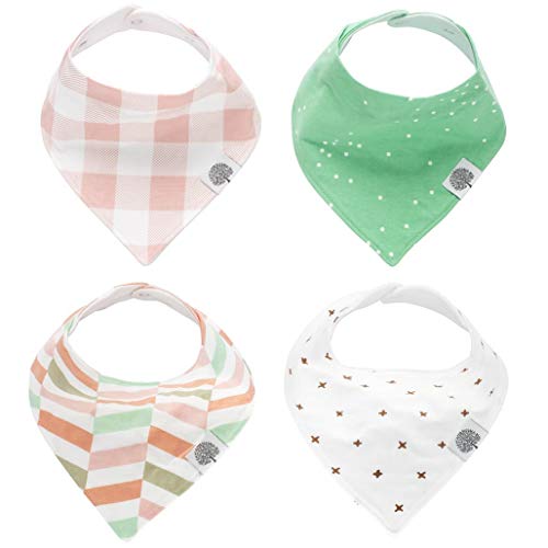 Parker Baby Bandana Drool Bibs 4 Pack Baby Bibs for Girls - "Lincoln Set"