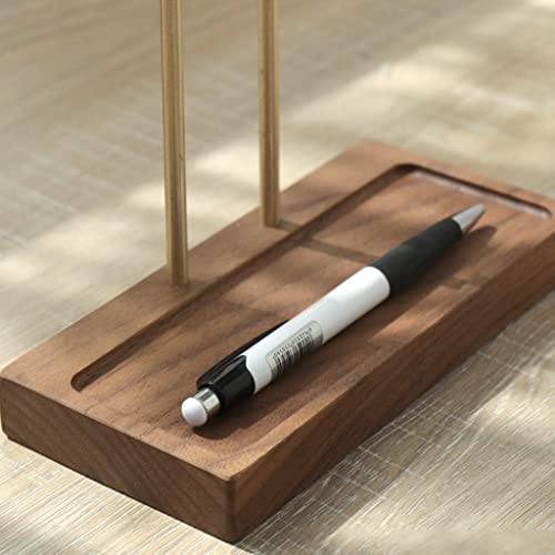 ANIIC Headset Stand Black Walnut Wooden Headphone Stand Brass Creative Headphone Shelf Bracket Headset Stand Headphone Holder Earphone Rack Headphone Stand ( Color : B-without USB )