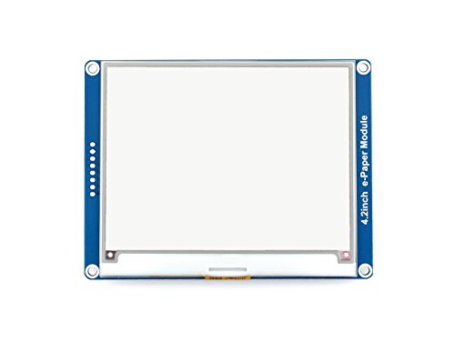 waveshare 4.2inch E-Ink Display Module Compatible with Raspberry Pi 5/4B/3B/Zero/Zero W/Zero 2W/Pico/Pico W/Pico WH, 400x300 Resolution Three-Color SPI Interface