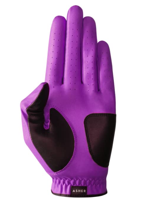 ASHER Asher Ladies Chuck Violet Golf Glove - Large (goes on Left Hand)