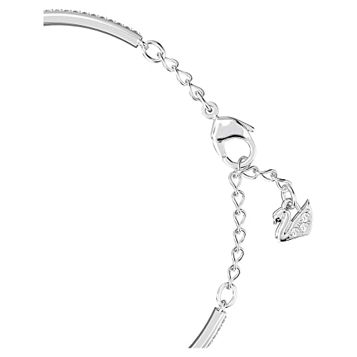 Swarovski Generation Bangle, White, Rhodium Finish