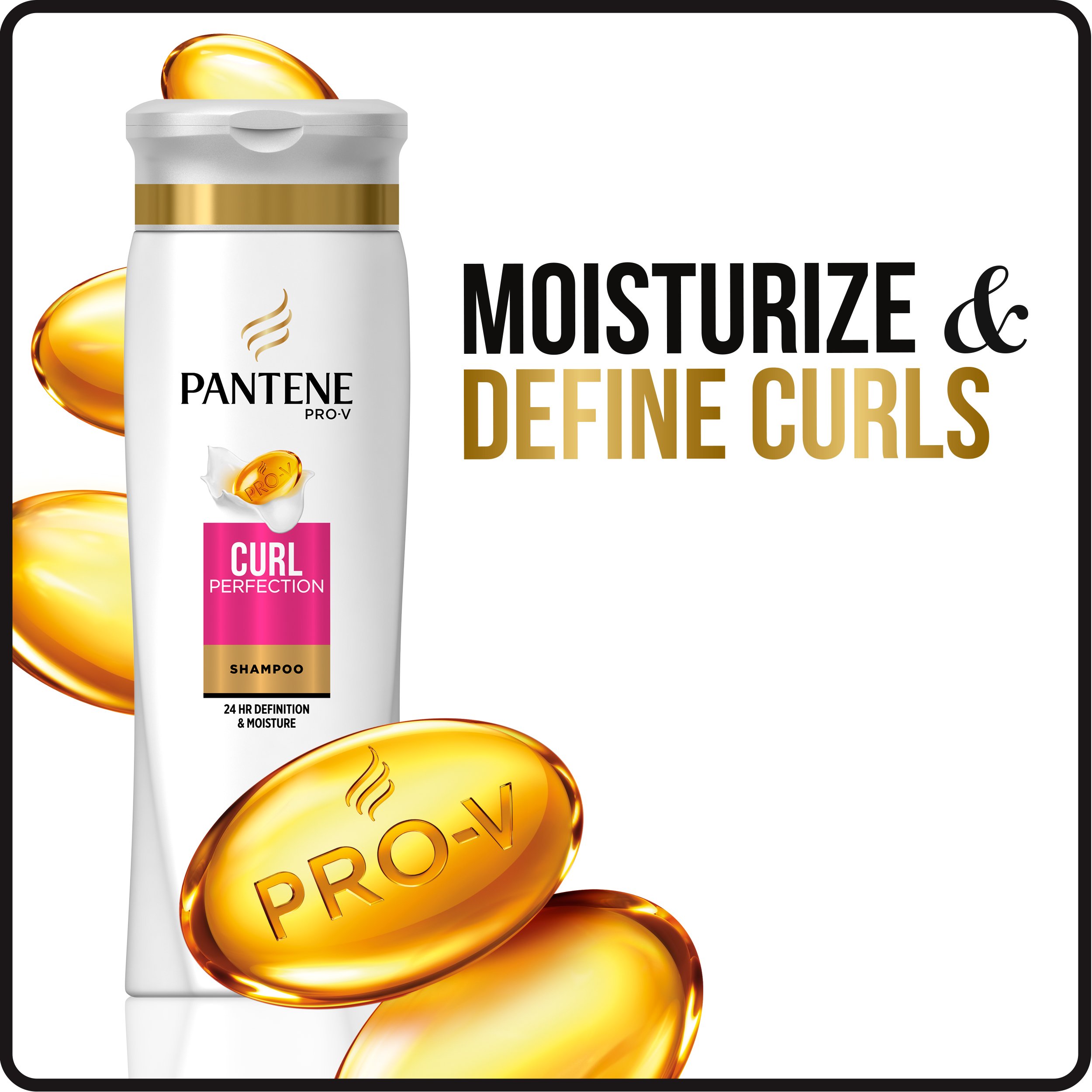 Pantene Pro-V Curl Perfection Shampoo, 12.6 fl oz (Packaging May Vary)