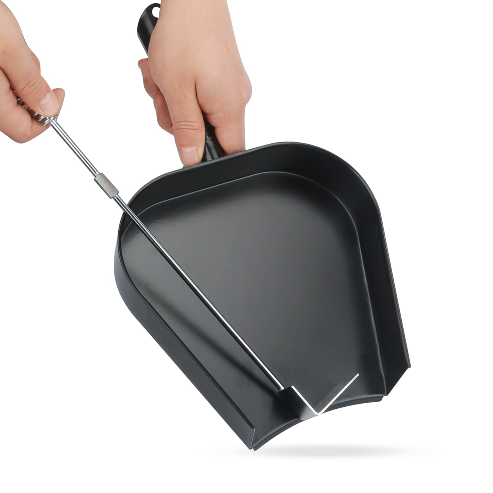 Ash Pan for Big Green Egg, Stainless Steel Ash Tool Kit Ash Tool Poker Rake Set for Big Green Egg Large, for Kamado Joe, for Charcoal Smoker Wood Burning Stove