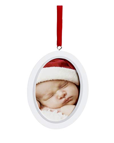 Pearhead Babyprints Double-Sided Christmas Photo Ornament with Clean Touch Ink Pad, Newborn Handprint or Footprint Kit, 2 Sided Baby's 1st Christmas Holiday Keepsake Ornament