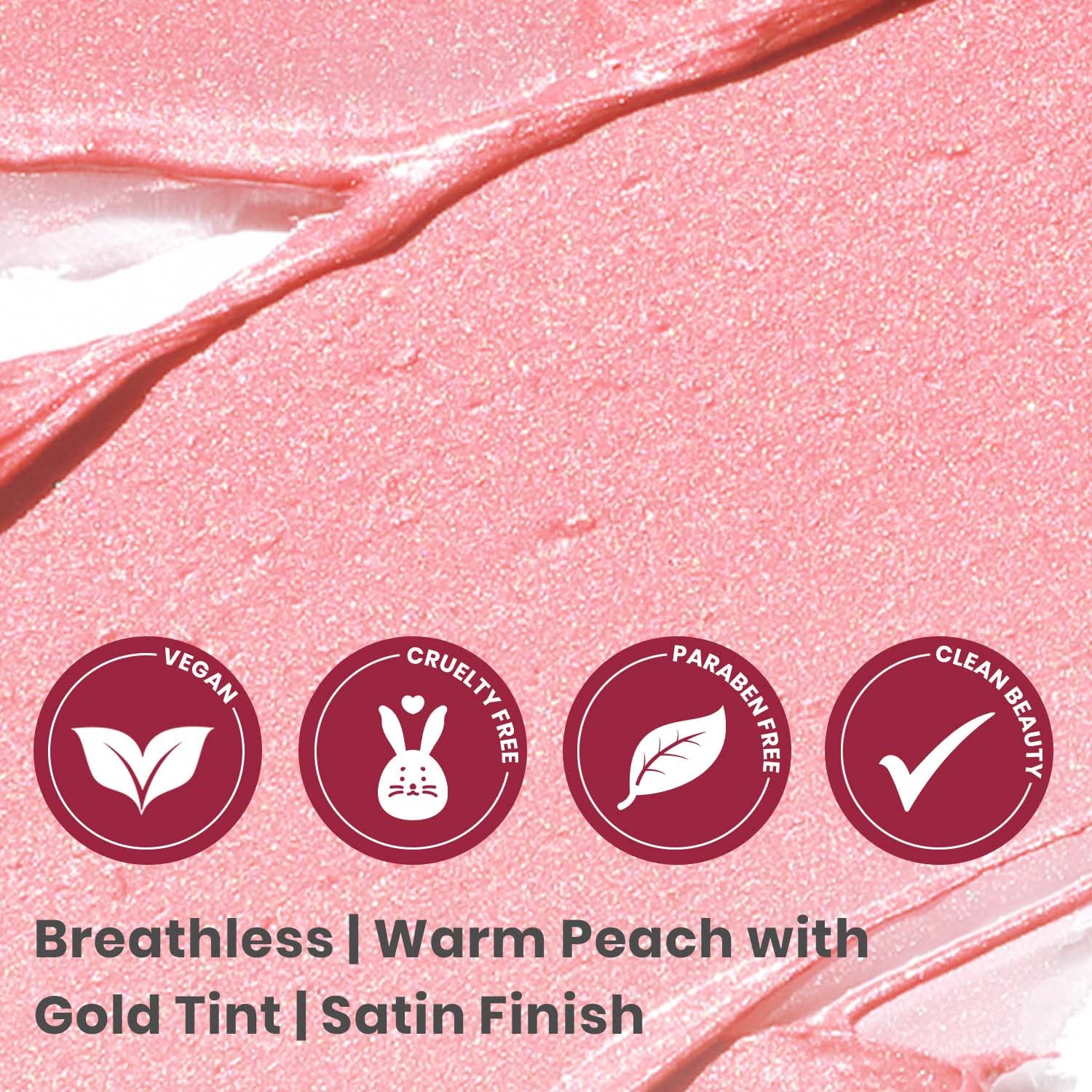 True + Luscious Super Moisture Lipstick β Clean, Vegan and Cruelty Free β Lasting Hydration for Dry Lips with a Satin Finish β Breathless Pink