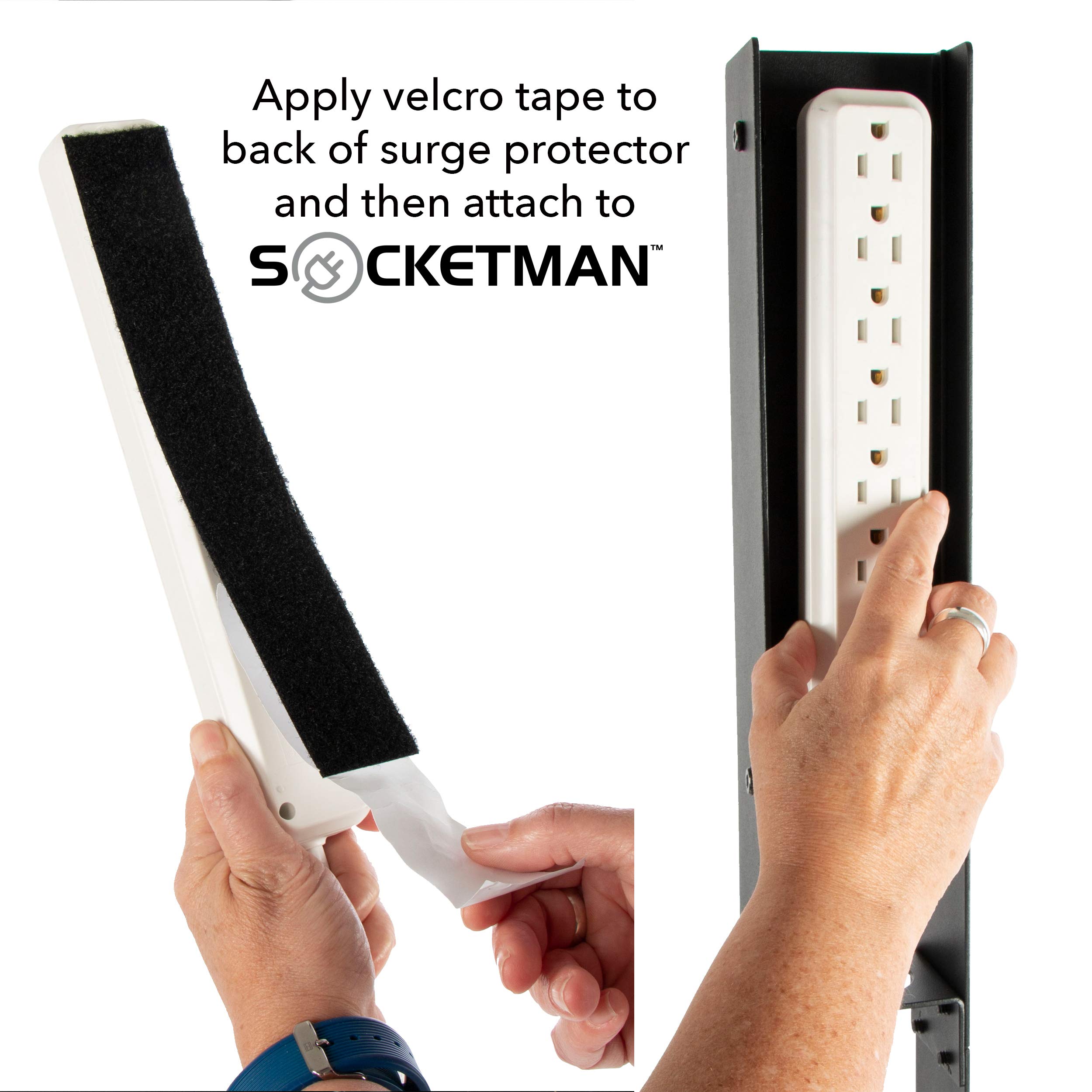 Atlantic Socketman - Power Strip, Power Cord Management Vertical Solution PN86915001