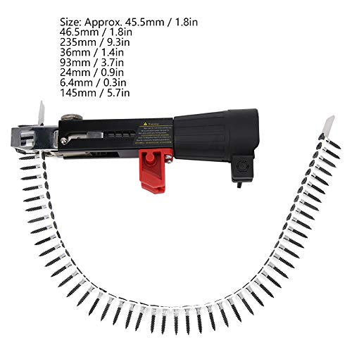 Automatic Chain Nail Gun, Electric Drill Chain Nail Gun Adapter Screw Tightening Equipment Woodworking Tool