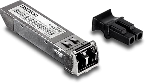 TRENDnet 1000Base- SX Industrial SFP to RJ45 Multi-Mode LC Module, TI-MGBSX, Up to 550m (1,804 Ft), IEE 802.3z, ANSI Fiber Channel, Data Rates up to 1.25Gbps, LC-Type Duplex, Lifetime Protection