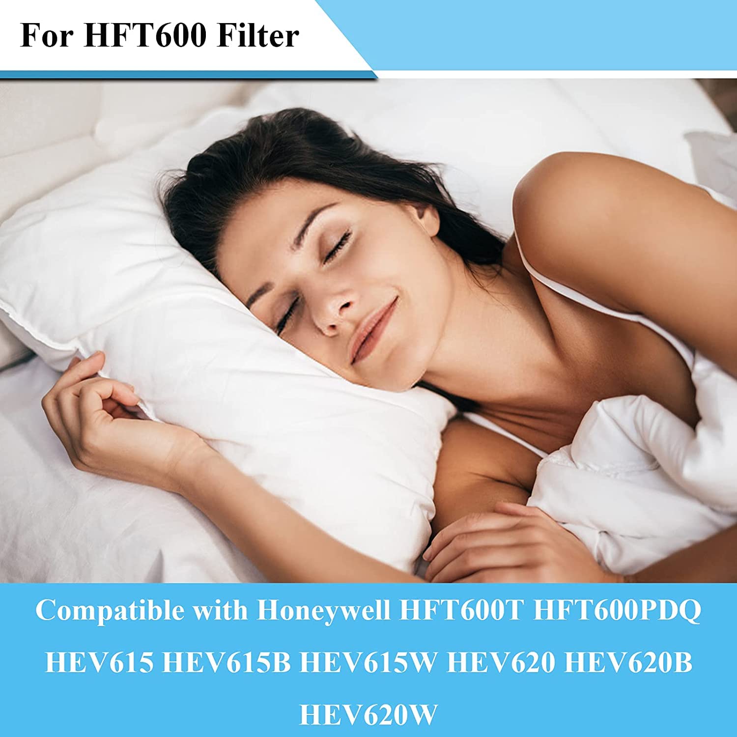 Sinnya 6 Pack Filter T HFT600 Filter Compatible with HFT600 HEV615 HEV615B HEV615W HEV620 HEV620B HEV620W HEV-615 HEV-615B HEV-615W HEV-620 HEV-620B HEV-620W