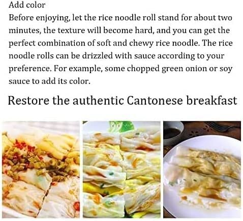 DAREV Electric Cantonese Rice Noodle Rolls Machine, 2 Layer Stainless Steel Steamed Vermicelli Roll Steamer with 3 Steameing Tray