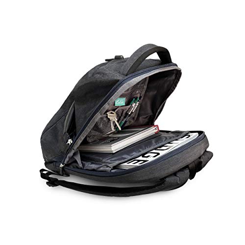 CGEAR Weight Free Backpack β Patented Suspension System β Weightless Backpack with Breathable Straps - Extreme Comfort - Charcoal