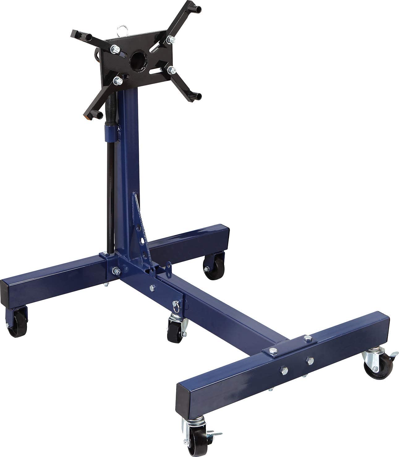 BIG RED AT26801UR Torin Steel Rotating Engine Stand with 360 Degree Rotating Head and Folding Frame, 3/4 Ton (1,500 lb), Blue