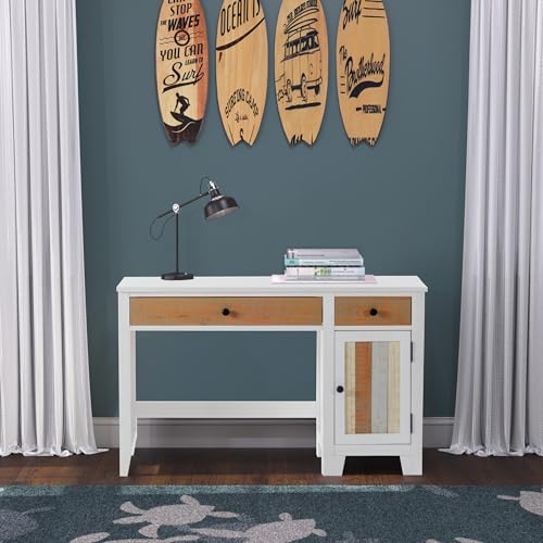 Child Craft Rockport Kid’s Writing Desk, Includes 2 Drawers and 1 Storage Cabinet, Plenty of Storage, Durable Construction, Non-Toxic, Baby Safe Finish (Sandstone)
