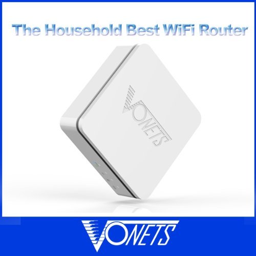 VONETS VAR11N-300 Portable WiFi Router 2.4GHz WiFi Bridge Wireless Repeater WiFi Hotspot to Ethernet WAN/LAN 2 RJ45 Ports(10/100Mbps) DC/USB Powered for Hotel IP Printer Network Devices