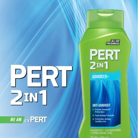 Pert Plus 2 in 1 Shampoo + Conditioner Dandruff Control 25.40 oz (Pack of 3)