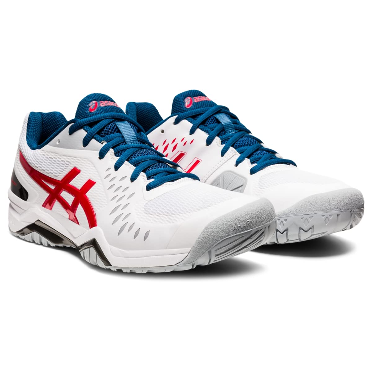 ASICS Men's Gel-Challenger 12 Tennis Shoes, 10.5, White/Classic RED