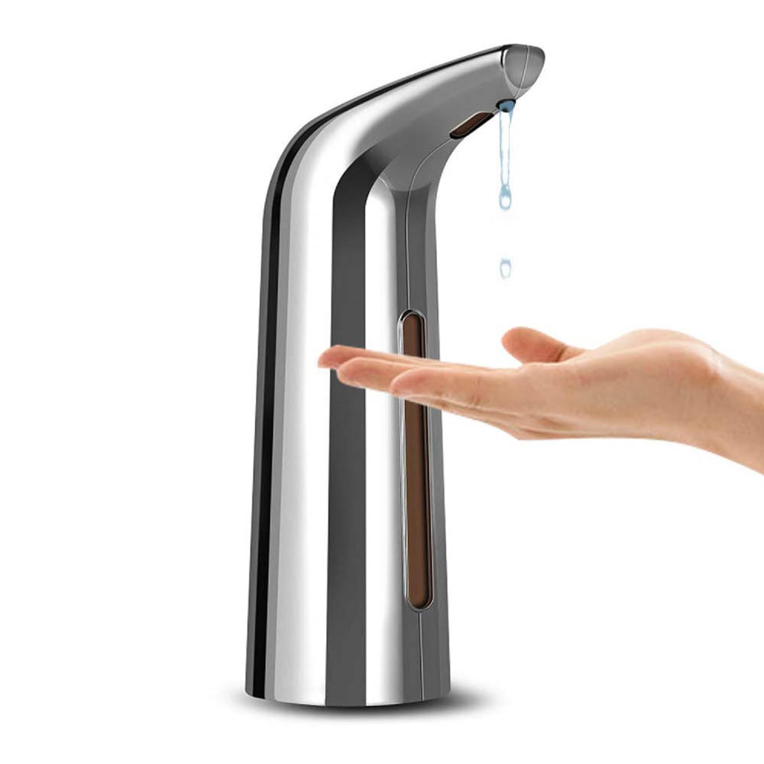 Automatic Soap Dispenser 400ml, Touchless Soap Dispenser with Upgraded Infrared Sensor, IP67 Waterproof Battery Operated Soap Dispenser, Hand Free Liquid Soap Dispenser for Bathroom, Kitchen Sink
