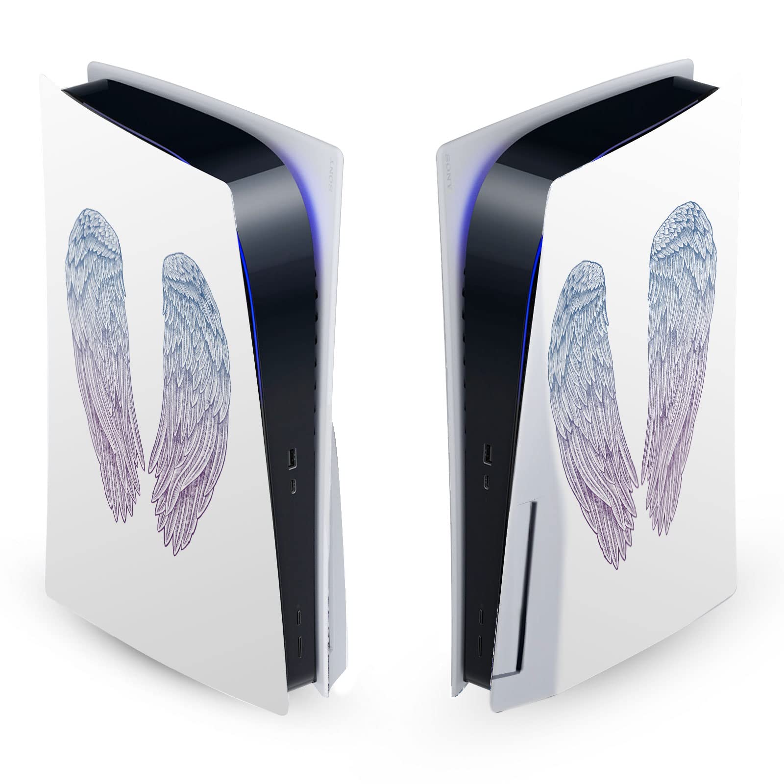 Head Case Designs Officially Licensed Rachel Caldwell Angel Wings Art Mix Vinyl Faceplate Sticker Gaming Skin Decal Cover Compatible With Sony PlayStation 5 PS5 Disc Edition Console
