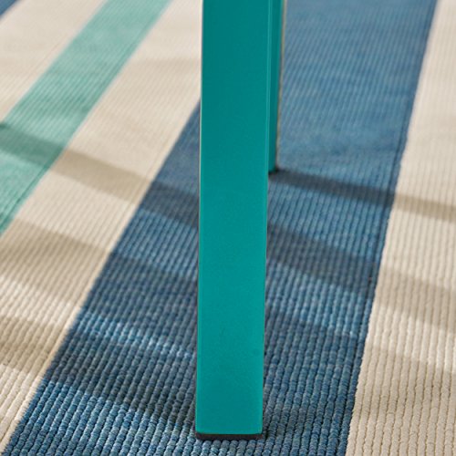 Christopher Knight Home Kate Outdoor Iron Bistro Set, Matte Teal