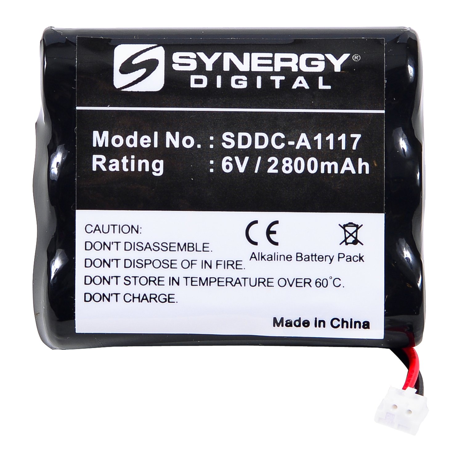 Synergy Digital Door Lock Batteries, Compatible with Saflok A28310 Door Lock, (Alkaline, 6V, 2800 mAh), Combo-Pack Includes: 5 x SDDC-A1117 Batteries
