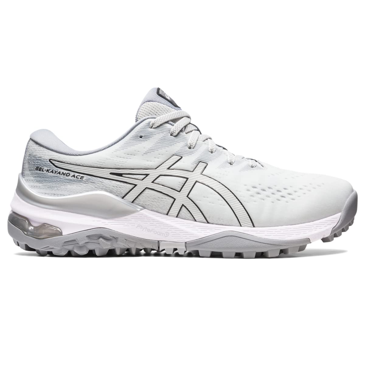 ASICS Men's GEL-KAYANO ACE Golf Shoes, 10, GLACIER GREY/PURE Silver
