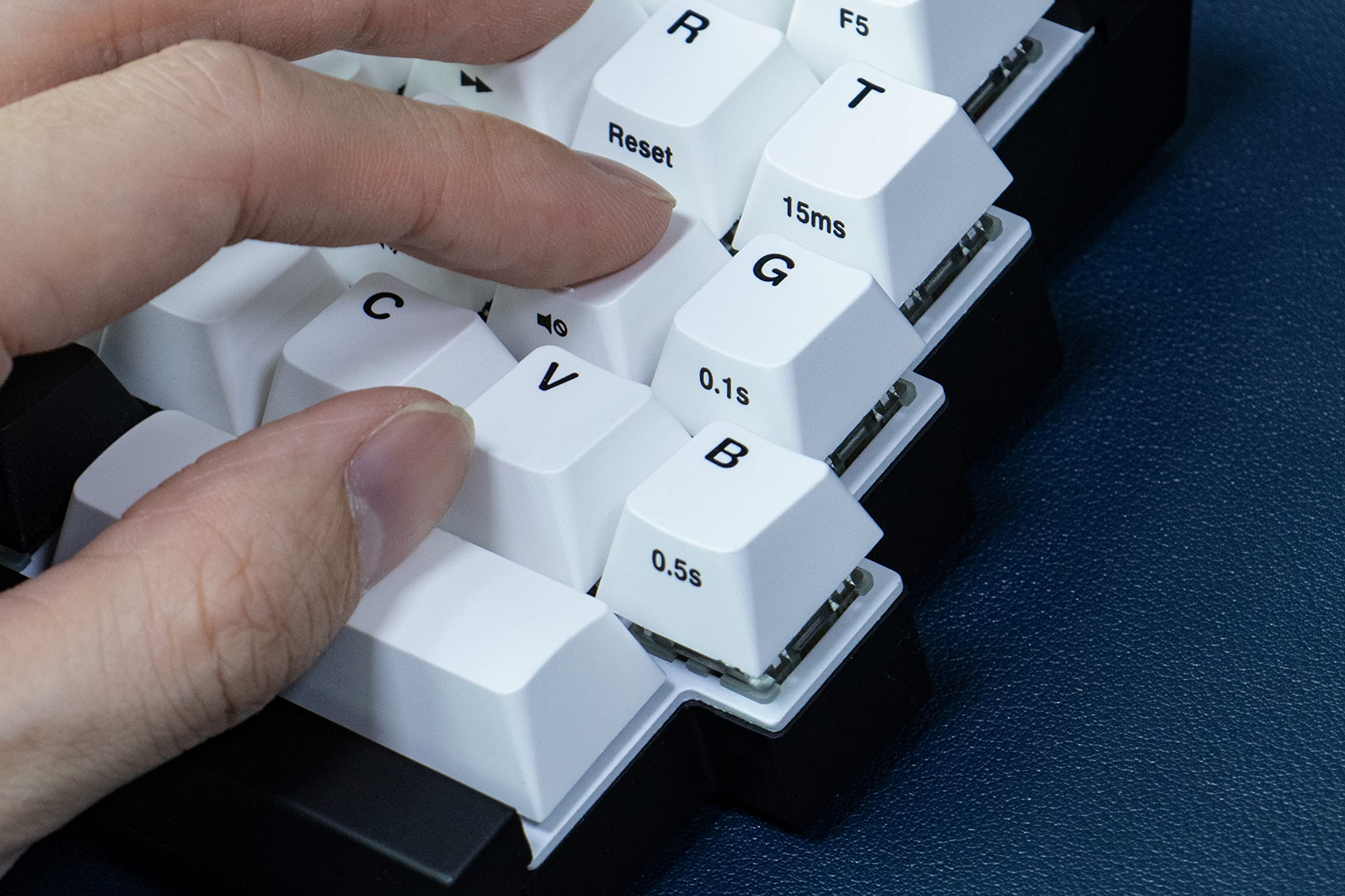 Mistel MD600RGB v3 60% Split Mechanical Keyboard, Two Tone PBT Double Shot Keycaps, Programmable Macro Support, USB to Type-C, Windows and Mac OS, Cherry MX Brown Switch