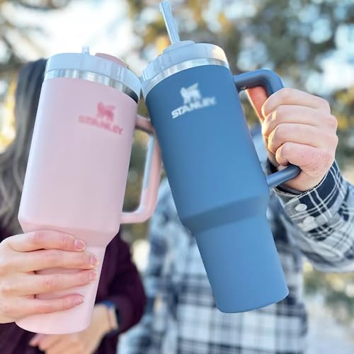 CHGRNLF Silicone Leak Spill Proof Stopper Set of 3 for Stanley Tumbler Cup 1.0/2.0 40oz/ 30oz Including 2 Straw Cover Sets,2 Round Leak Stoppers and 2 Square Spill Stoppers