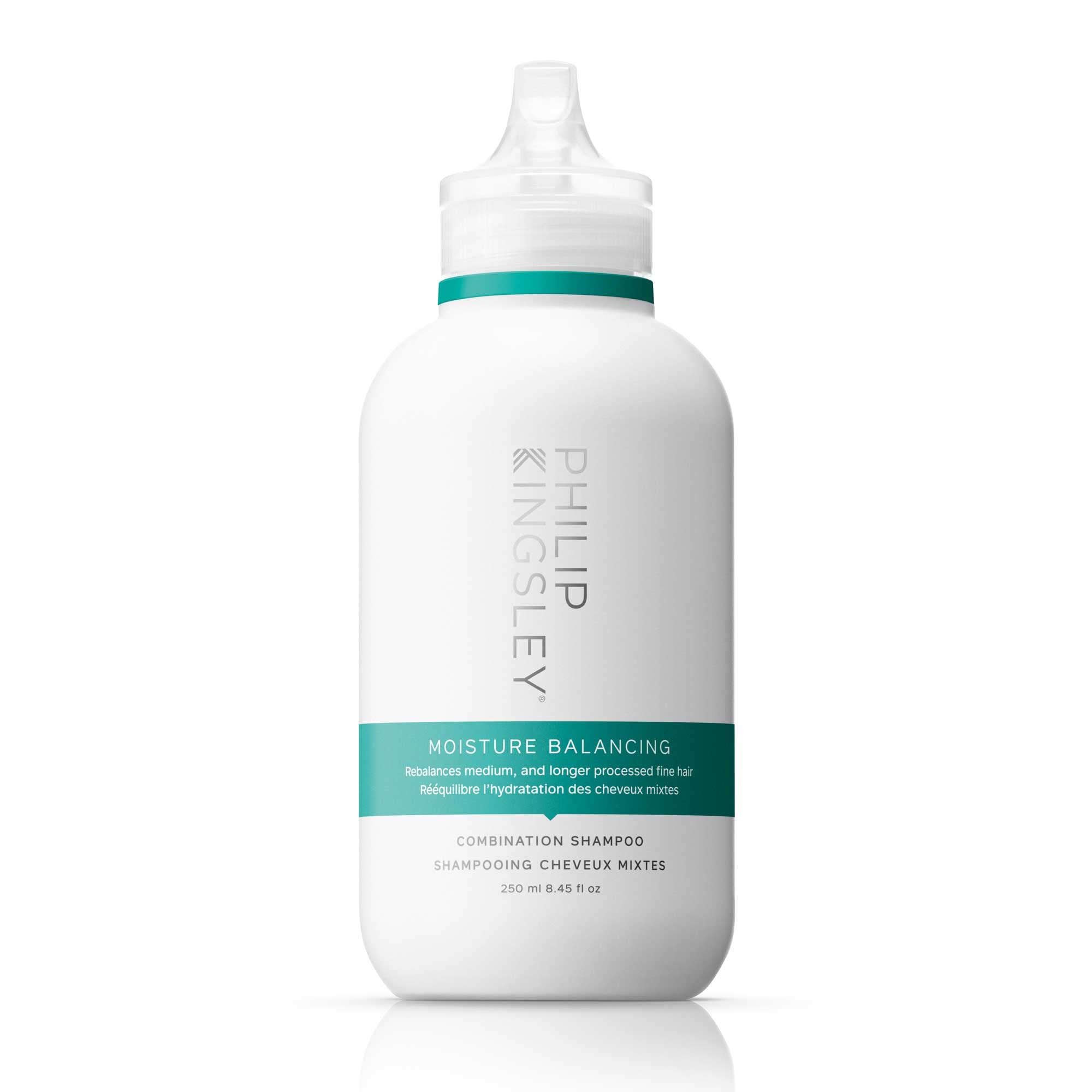 Philip Kingsley Moisture Balancing Combination Shampoo Hydrating for Dry Oily Hair, Hydration Anti-Frizz Anti-Oxidant Shampoo Gentle Cleansing Hydrates Adds Shine, 8.45 oz