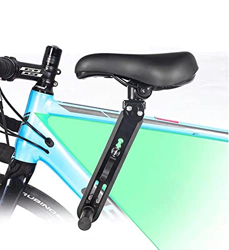 ASJN Kids Bike Seat and Handlebar Accessory Combo Pack,Detachable Front Mounted Child Bicycle Seats Compatible with All Adult Mountain Bikes, black
