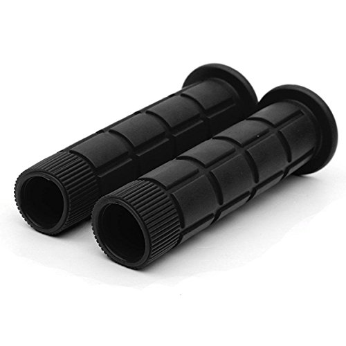Coolrunner Bicycle Handle Bar Mushroom Grips BMX for Boys and Girls Bikes (Black)…