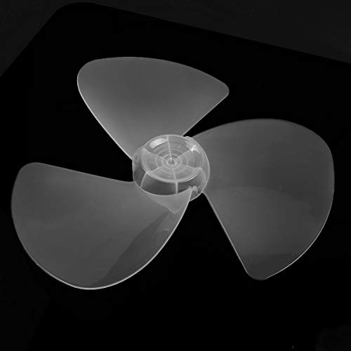 CHICTRY 16 Inch Fan Blade 3 Leaves Plastic White Fan Blade Replacement for Household Standing Pedestal Fan Table Fanner General Accessories White without Fan Nut