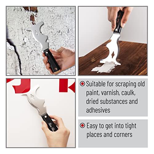 Bates- Paint Scraper, 10 in 1 Painters Tool, Paint Scrapers for Wood, Painters Tool, Painters Knife, Paint Scraper for Painting, Putty Knife, Metal Scraper, Spackle Tool, Putty Scraper, Knife Scraper