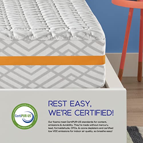 Simmons Amazon Exclusive - Premium Hybrid Memory Foam Mattress - 10 Inch, Twin Size, Individually Wrapped Coils, Cooling Foam, Quilted Cover, CertiPur-US Certified, 100-Night Trial