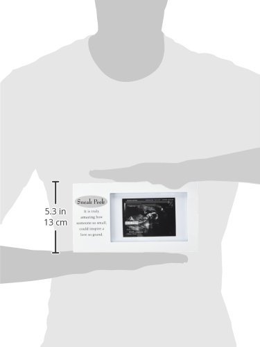 Malden International Designs Sneak Peek Sonogram Juvenile Frame, 4x6, White