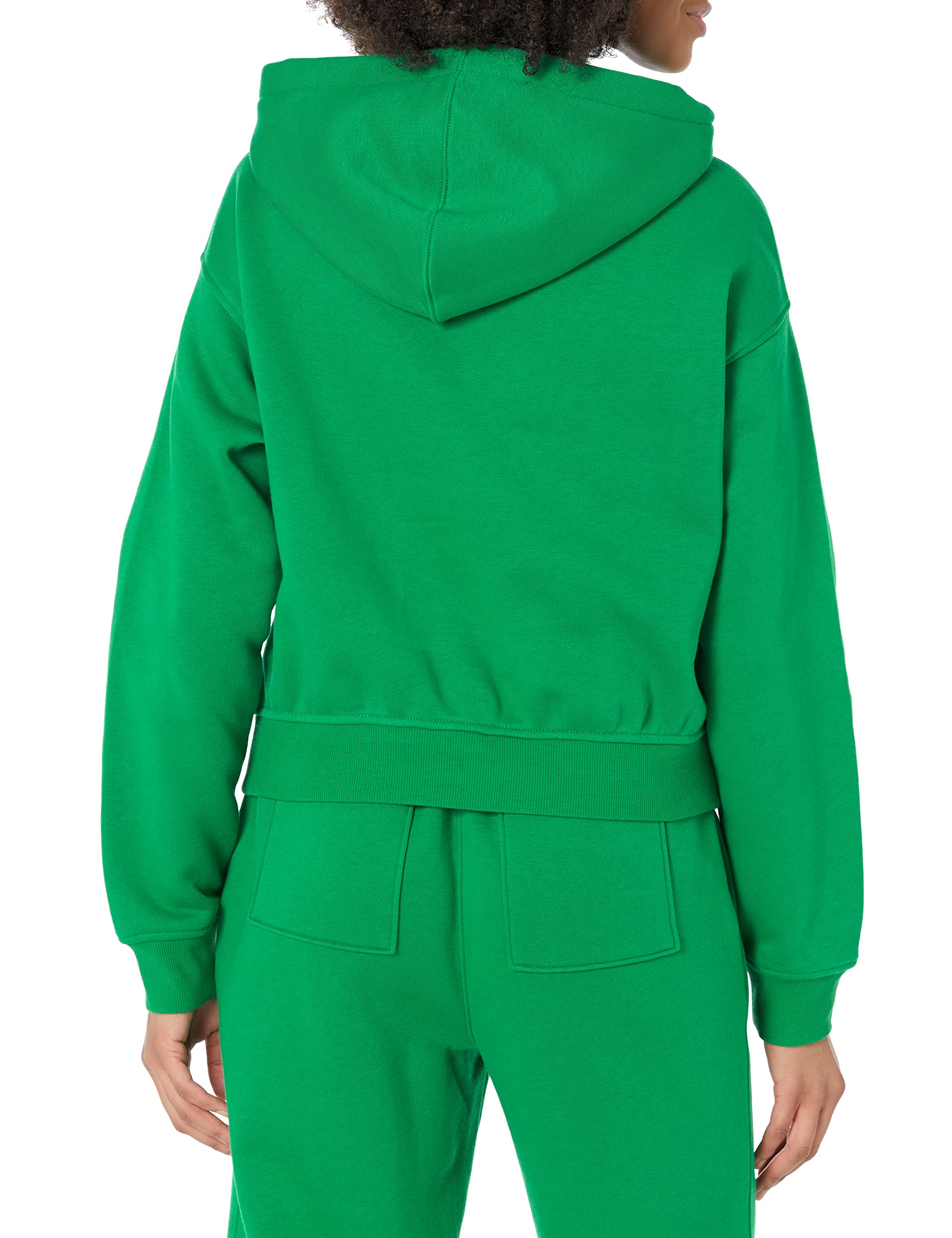 Amazon Essentials Women's Crop Hoodie Sweatshirt (Available in Plus Size), Green, XX-Large