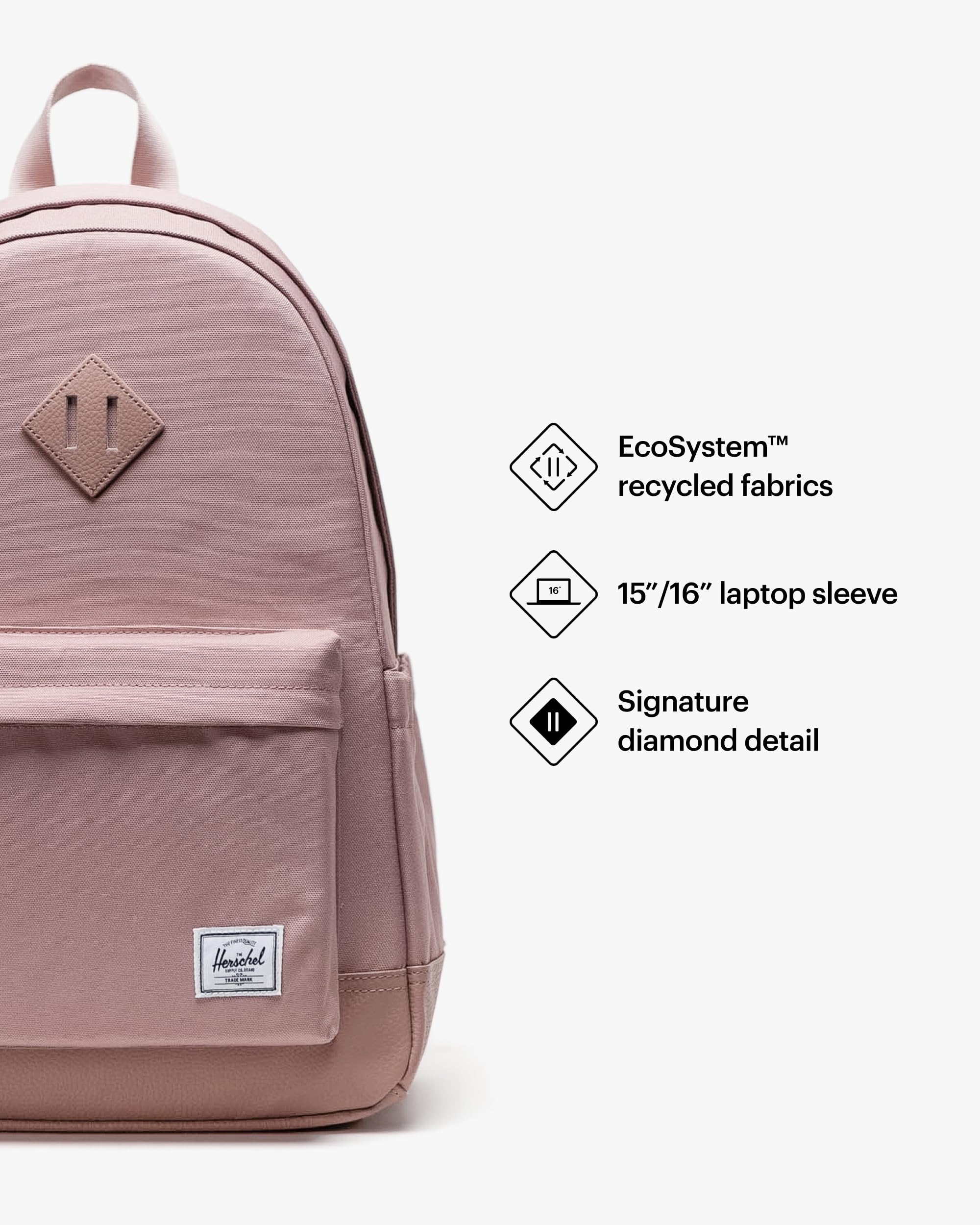 Herschel Heritage, Scarab/Black/Saddle, One Size