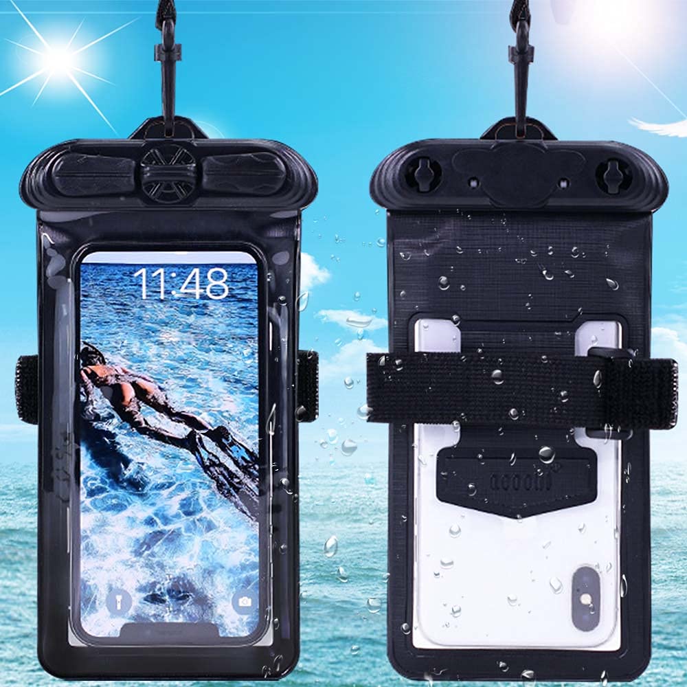 Puccy Case Cover, Compatible with LG G4 Beat/LG G4s / H735 / H735DS Black Waterproof Pouch Dry Bag (Not Screen Protector Film) New Version