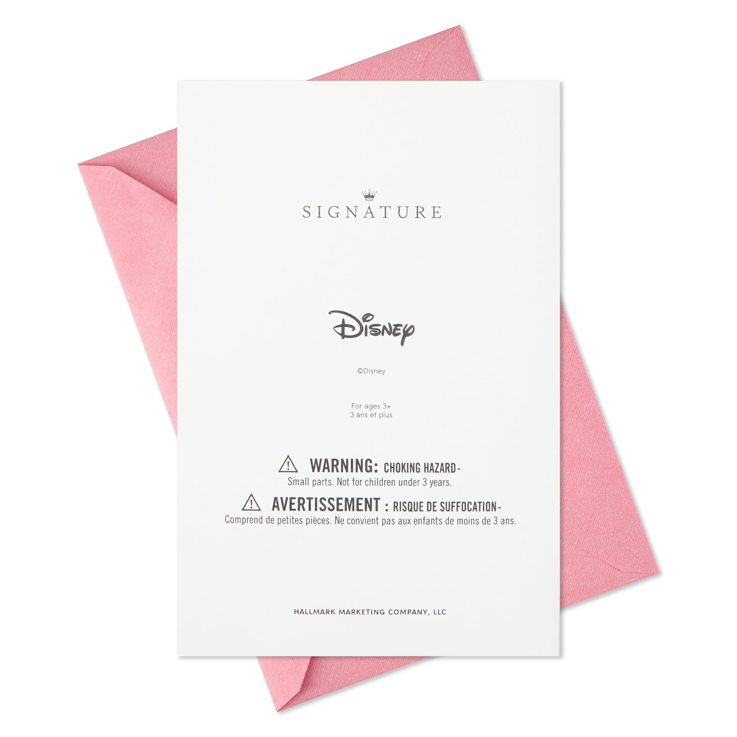 Hallmark Signature Disney Princess Birthday Card with Stickers (Belle, Ariel, Jasmine, Cinderella)