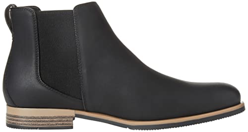 Amazon Essentials Men's Chelsea Boot, Black Faux Leather, 11