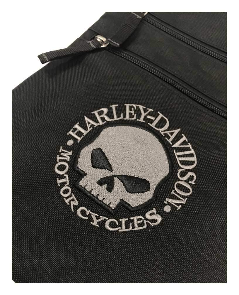 Harley-Davidson Embroidered Willie G Skull Crossbody Purse w/Adjustable Strap