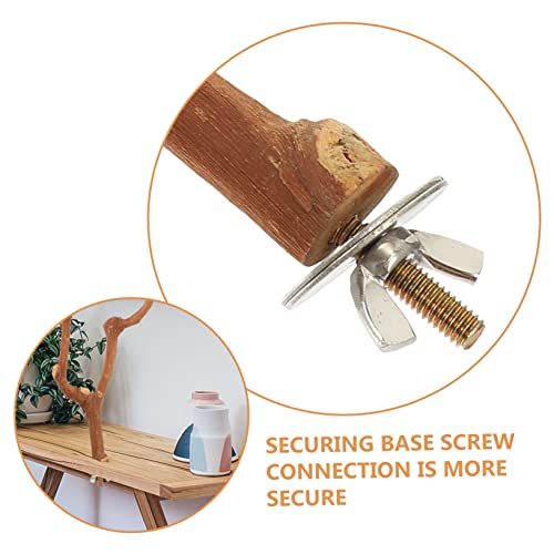 Budgie Cage Accessories Bird Screw Mount Toy- Bird Perch can Help Increase Pets' Activity Space, a Nice Toy for Parrot. It Will give Them a Good Experience.