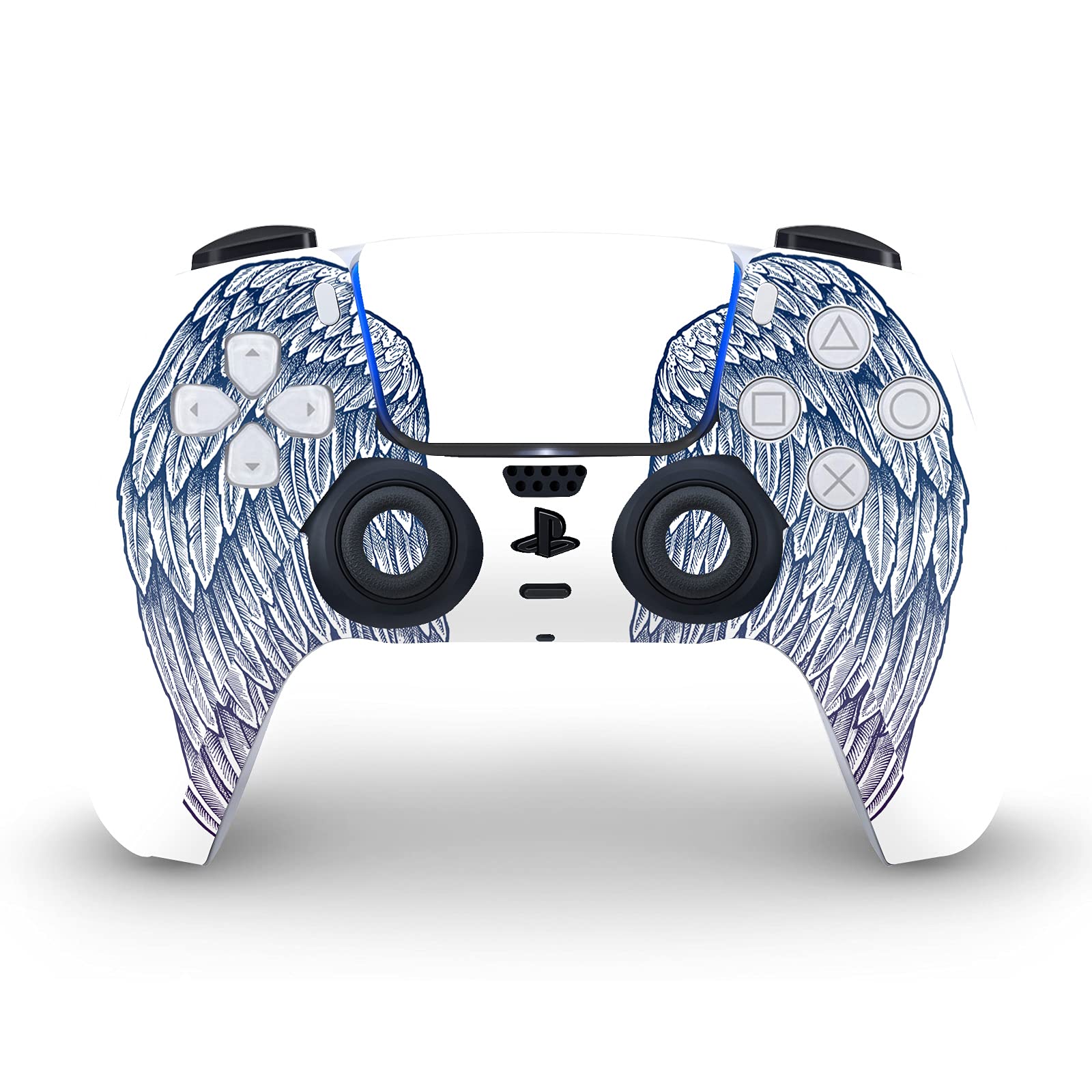 Head Case Designs Officially Licensed Rachel Caldwell Angel Wings Art Mix Vinyl Faceplate Gaming Skin Decal Compatible With Sony PlayStation 5 PS5 Digital Edition Console and DualSense Controller