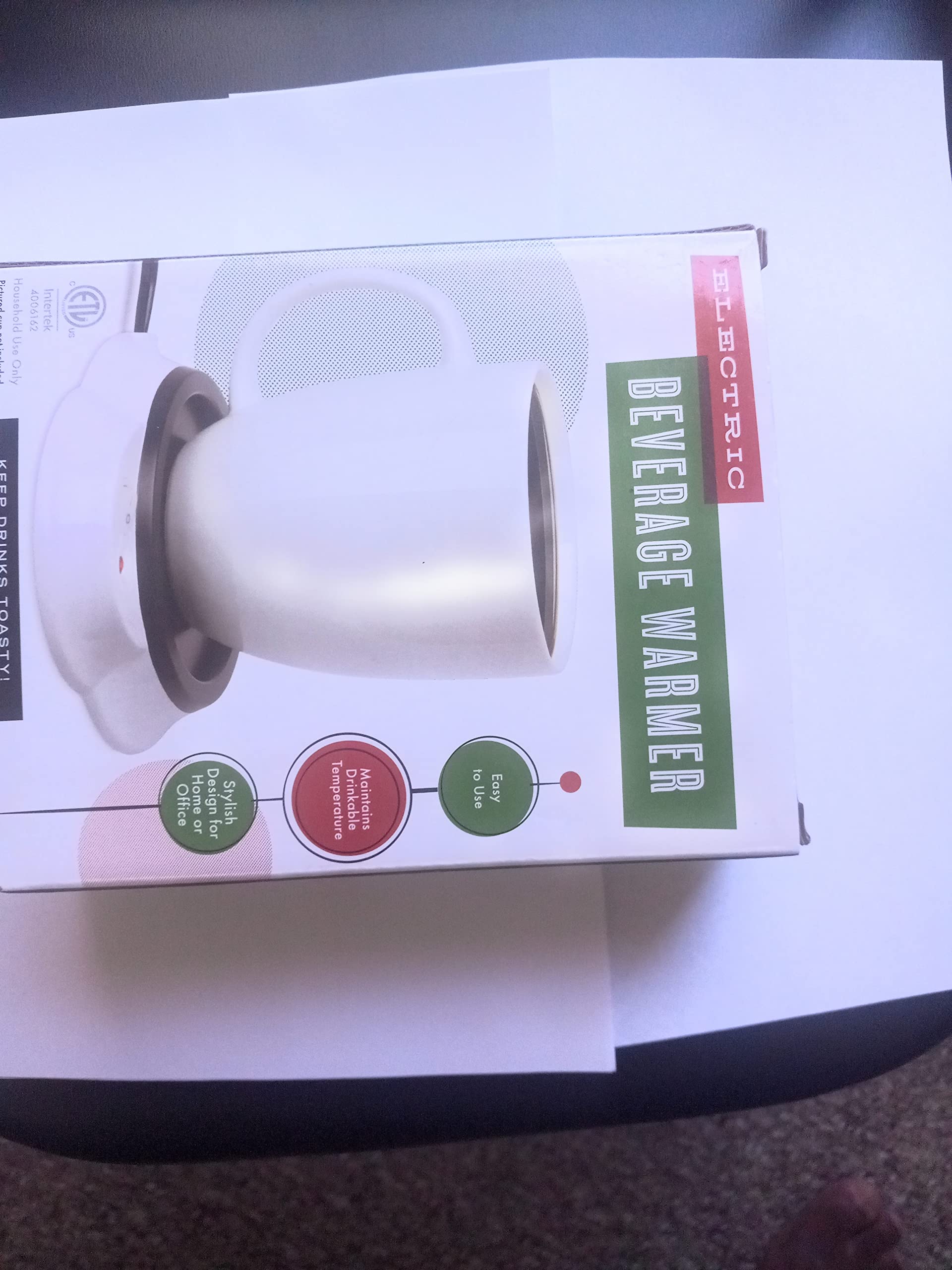 Beverage Warmer Electric,Easy to use. Maintains Drinkable Temperature.Stylish Design for Home and Office